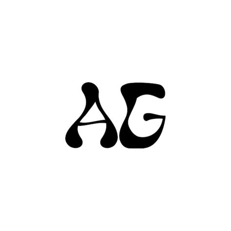 Premium Vector Ag Monogram Logo Design Letter Text Name Symbol