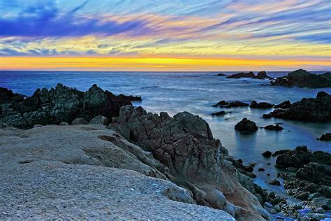 Sunset At Asilomar State Beach Photograph By Bill Thomas Pixels
