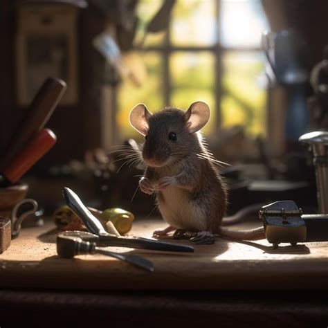 Premium Ai Image A Photograph Of Cute And Adorable Mouse