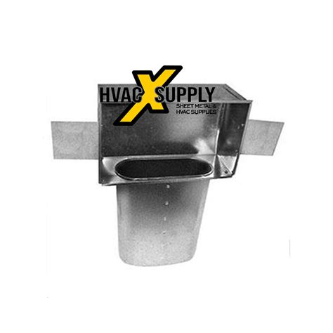 4 X 10 X 5 Oval Stackhead 30ga Hvac X Supply