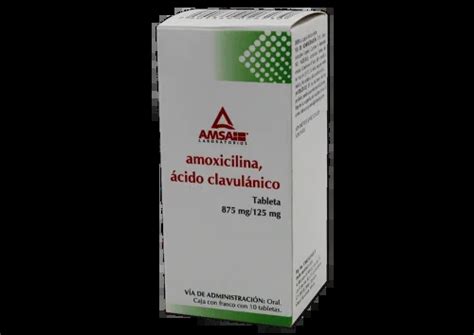 Amoxiclavul Tableta 875125 Mg C10 Tratamiento Antiinfeccioso