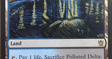 Polluted Delta As Vincent Van Goghs Starry Night Over The Rhone