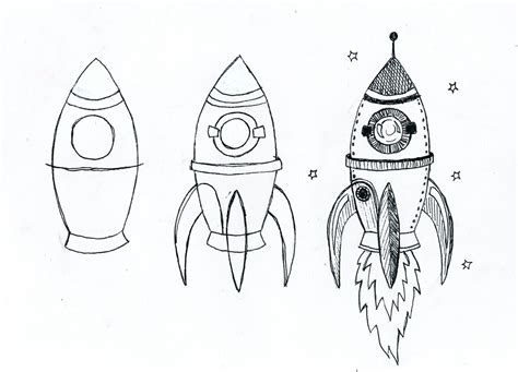 Rocket Ship Drawing At Explore Collection Of Rocket Ship Drawing