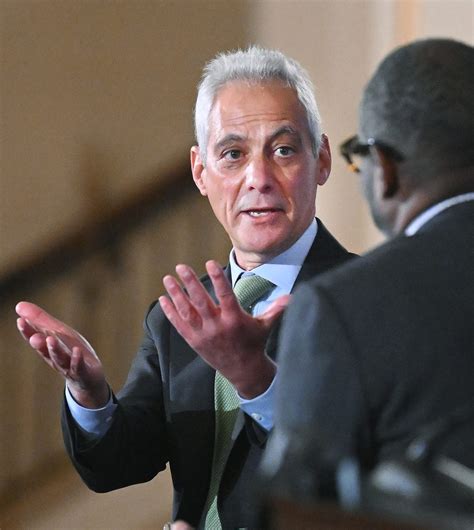 Rahm Emanuel The Former Chicago Mayor Speaks At The Dec