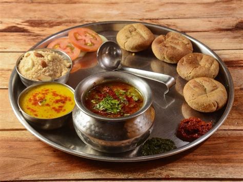 Premium Photo Rajasthani Traditional Cuisine Dal Baati Also Know As