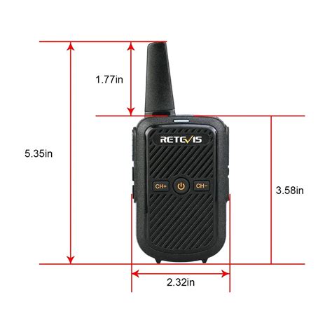 Retevis Rt15 Professional Mini Commercial Walkie Talkie Analog Two Way Radio 2w 16ch Uhf400