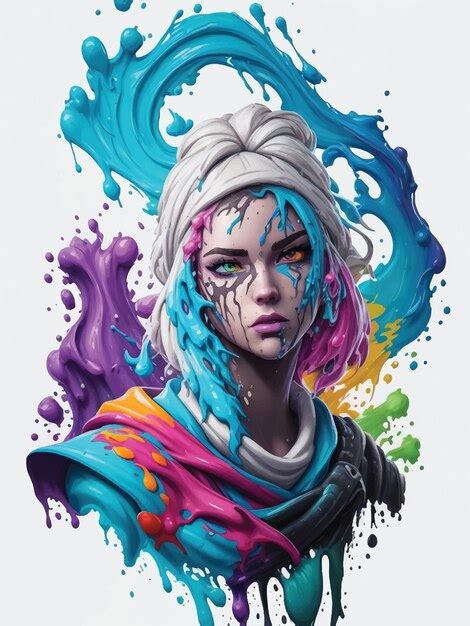 Premium Vector Female Face Colorful Beautiful Vector