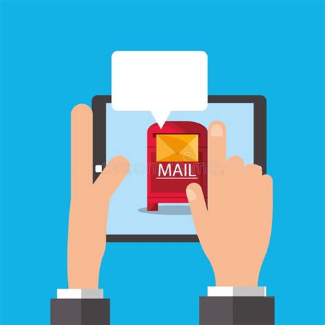 Digital Messaging Related Icons Image Stock Illustration Illustration Of Banner Screen 79828380