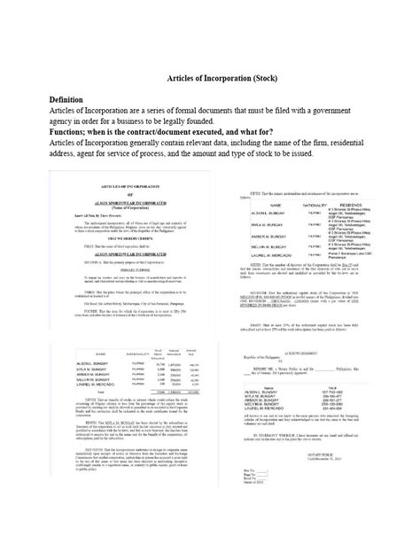 Pabularforms Of Corporation Pdf Corporations Board Of Directors