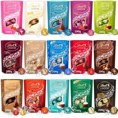 Lindt Lindor Chocolate Truffles Box 200g Swiss Milk And Dark Chocolate