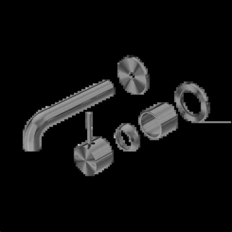 Mecca Wall Basinbath Mixer Separate Back Plate Handle Up 160mm Trim