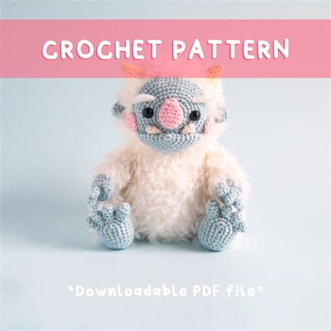 Crochet Yeti Pattern Etsy
