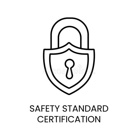 Safety Standards Certification Vector Line Icon With Editable Stroke