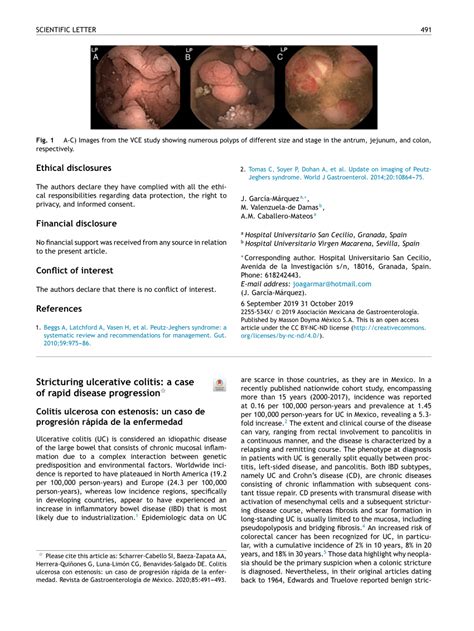 [pdf] Stricturing Ulcerative Colitis A Case Of Rapid Disease Progression