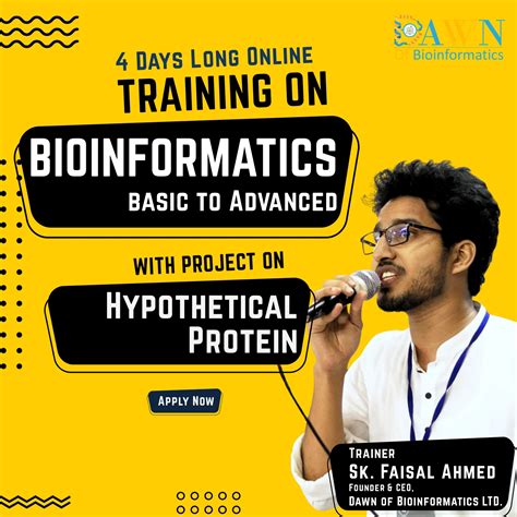 Training On Bioinformatics Basic To Advanced Dawn Of Bioinformatics