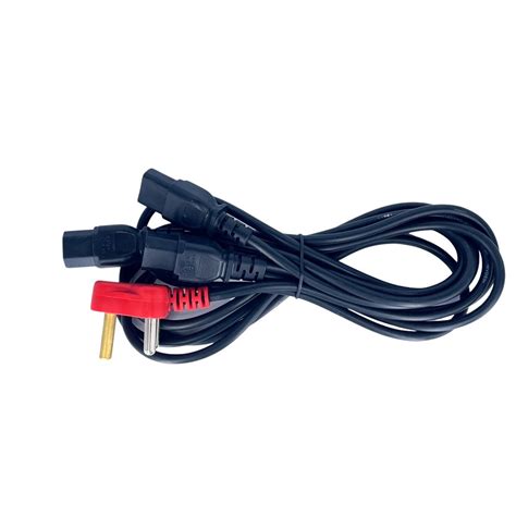 3 Way Iec Ac Cable Dedicated Red Plug 2m 1m 6a 250v Ac • Ampon