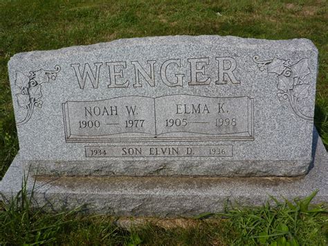 Noah W Wenger 1900 1977 Find A Grave Memorial