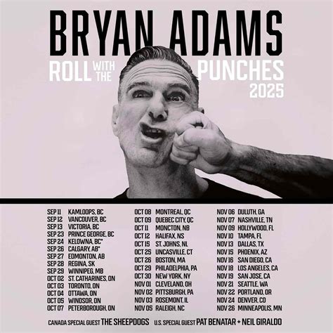 Bryan Adams Announces Tour Kicking Off In May 2025 Exclusive