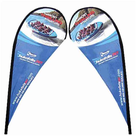 Teardrop Outdoor Banner Stand Small Double Sided