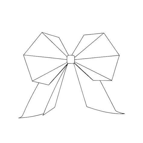 One Line Drawing Of A Bow Sketch 21 Premium Ai Generated Vector