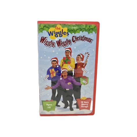 The Wiggles Wiggly Wiggly Christmas Vhs Tape 2000 Tested Working