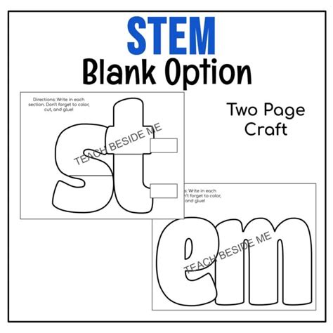 Stem Craft Stem Review Science Technology Engineering Math Craft
