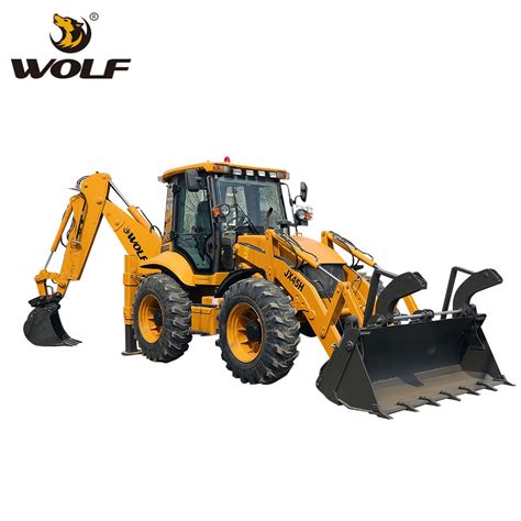 Wolf Loader Front Loader Jx45h Backhoe With Hydraulic Side Shifter China Wheel Loader And