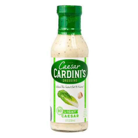 Cardinis Light Caesar Dressing 12 Oz Bottle Nassau Candy