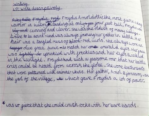 Descriptive Writing Scholes Elmet Primary School Leeds