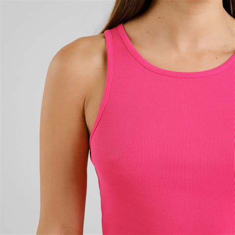 Dedicated Rib Dress Motala Raspberry Pink
