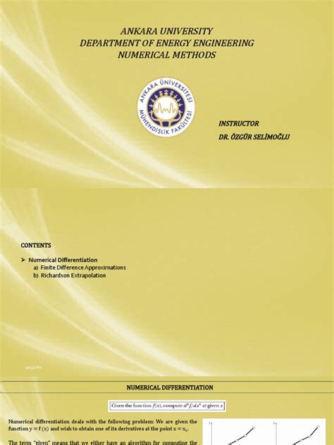 11numerical Differentiation Pdf Finite Difference Derivative