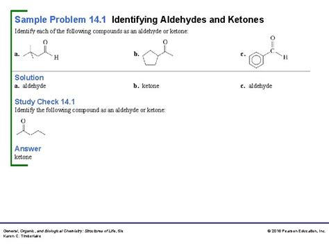 Sample Problem 14 1 Identifying Aldehydes And Ketones