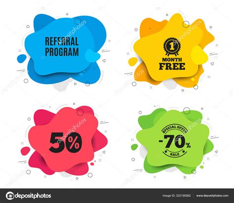 Referral Program Symbol Refer A Friend Sign Vector Stock Illustration