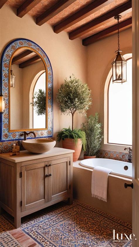 Nature Inspired Bathroom Decor With Greenery Spanish Home Decor