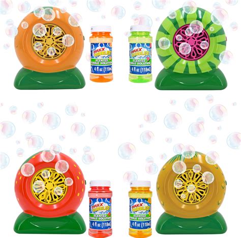 Mini Fruit Bubble Blowers With 4oz Scented Bubble Solution