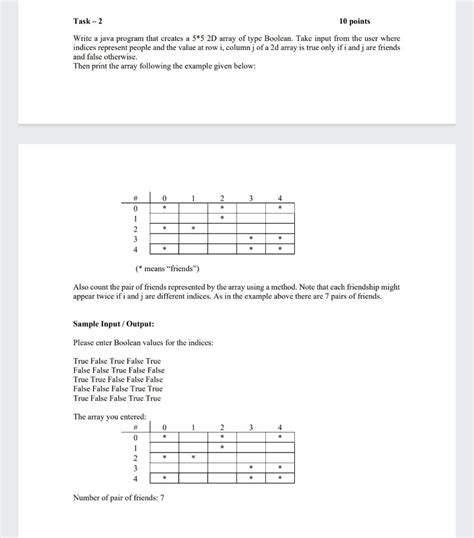 Solved Task 2 10 Points Write A Java Program That Creates A