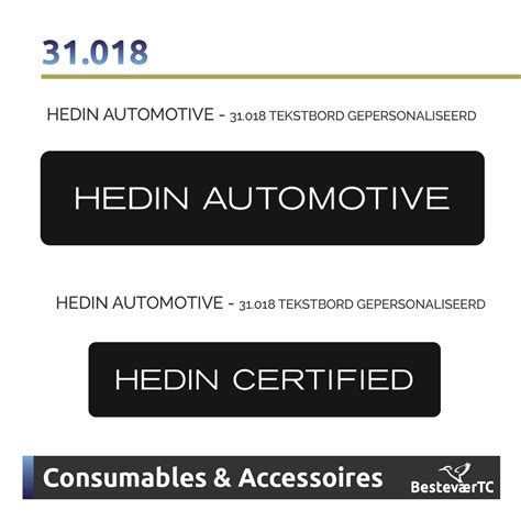 Tekstboord Voor Hedin Automotive Bestevaertc