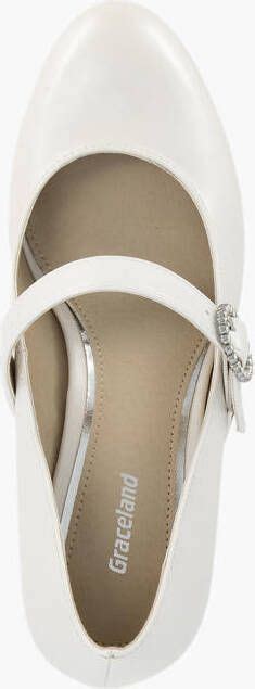Graceland Witte Pump Gesp Schoenennl