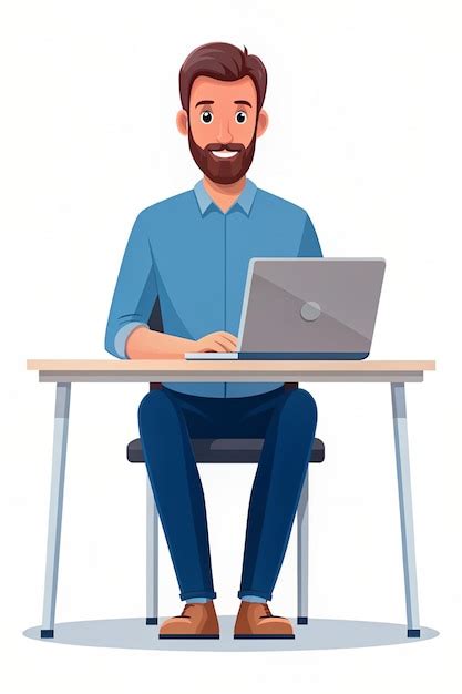 Premium Photo Flat Style Vector Illustration Of A Software Developer