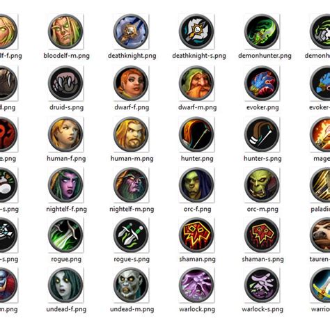 Wow Class Icons Etsy Hong Kong