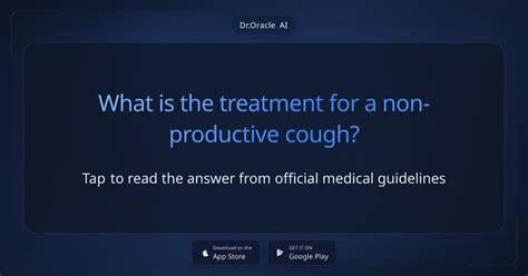 What Is The Treatment For A Non Productive Cough