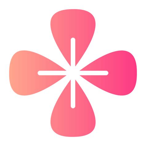 Hydrangea Generic Gradient Fill Icon Hydrangea Generic Gradient Fill Icon