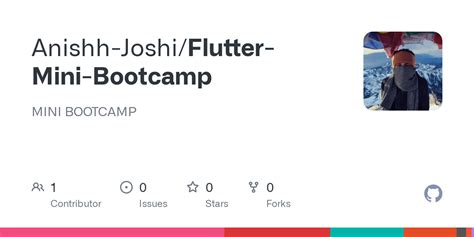 GitHub Anishh Joshi Flutter Mini Bootcamp MINI BOOTCAMP