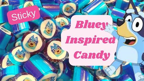 We Made Candy Inspired By Bluey Sticky Lollies Handmade Rock Youtube