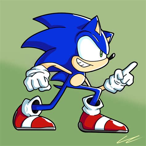 Sonic Giving The Finger By Carbyart On Newgrounds
