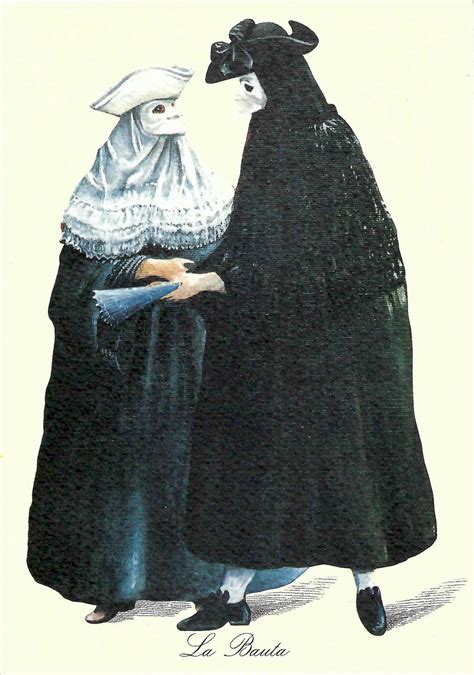 Italian Commedia Dellarte La Bauta Print To Frame Or Use In Paper Arts