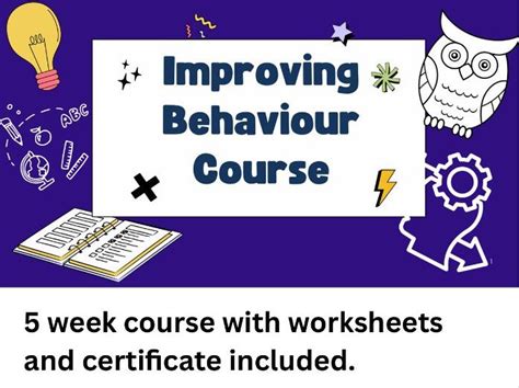 Improving Behaviour Course Teaching Resources