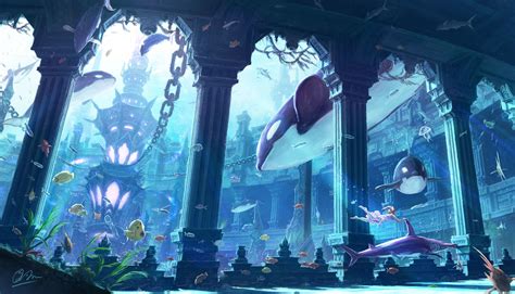 Anime Shark Wallpapers 4k Hd Backgrounds On Wallpaperbat