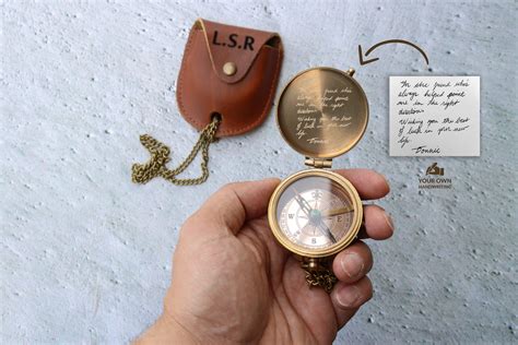 Personalized Compass Custom Groomsman Compass Engraved Men Compass Groomsmen T For Him
