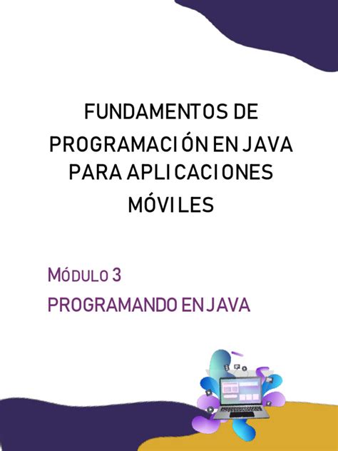 Fundamentos De Programación En Java Pdf Java Lenguaje De